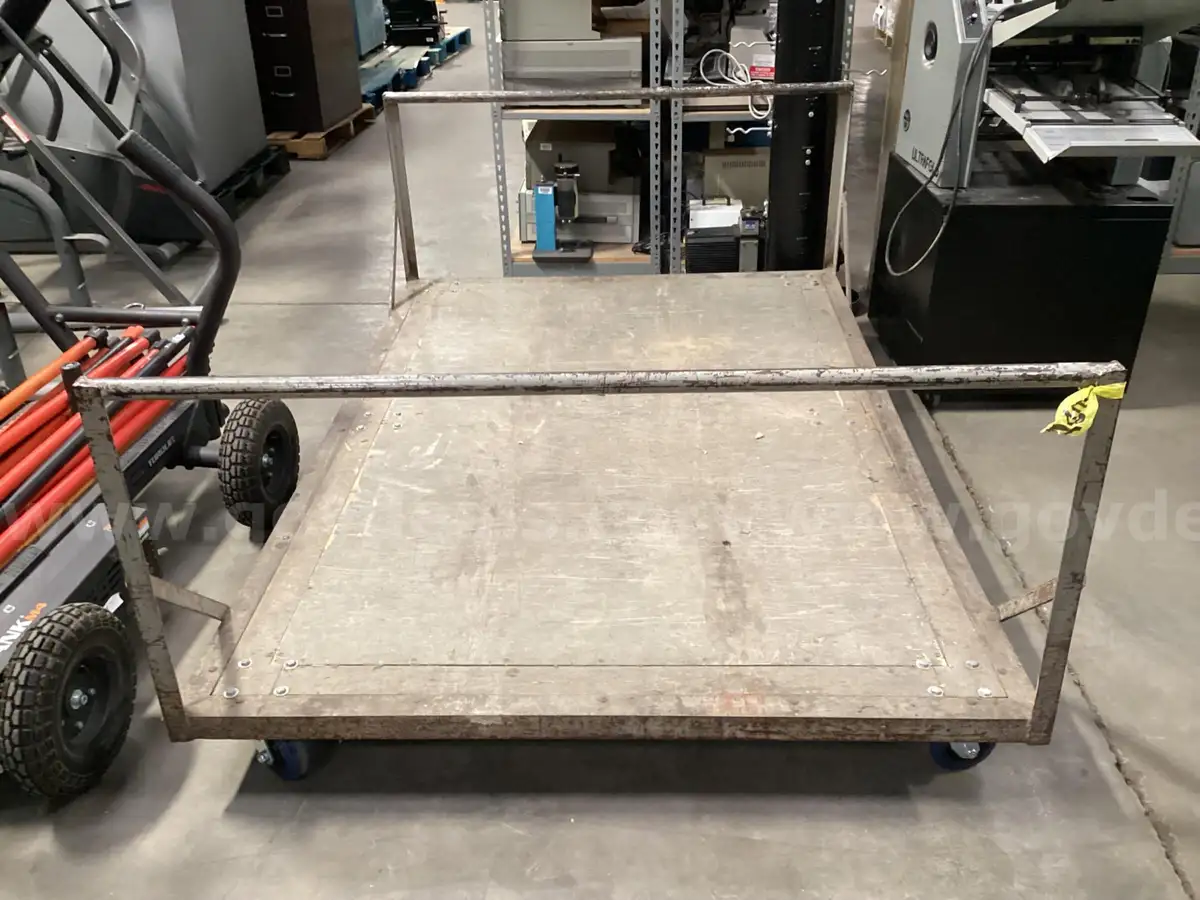 Large Rolling Flat Cart | AllSurplus