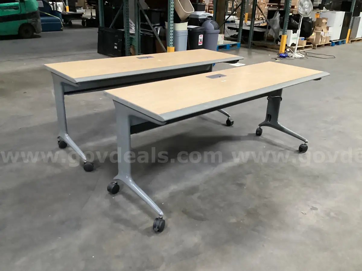 2 - Long Rolling Tables | AllSurplus