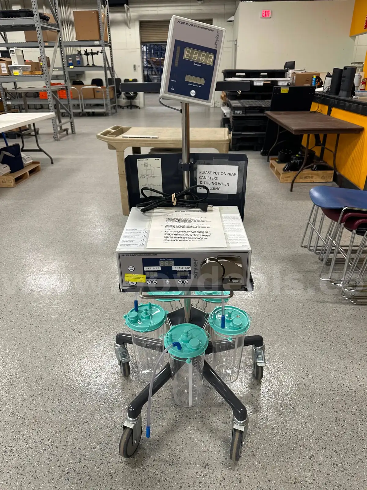 Stryker Fluid Safe Hysteroscopy Pump on Rolling Cart | AllSurplus