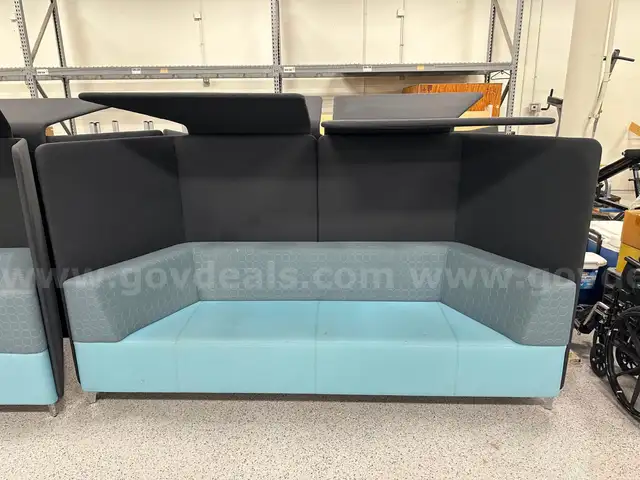 Davis Kontour lounge series lounge seating with privacy screens ...