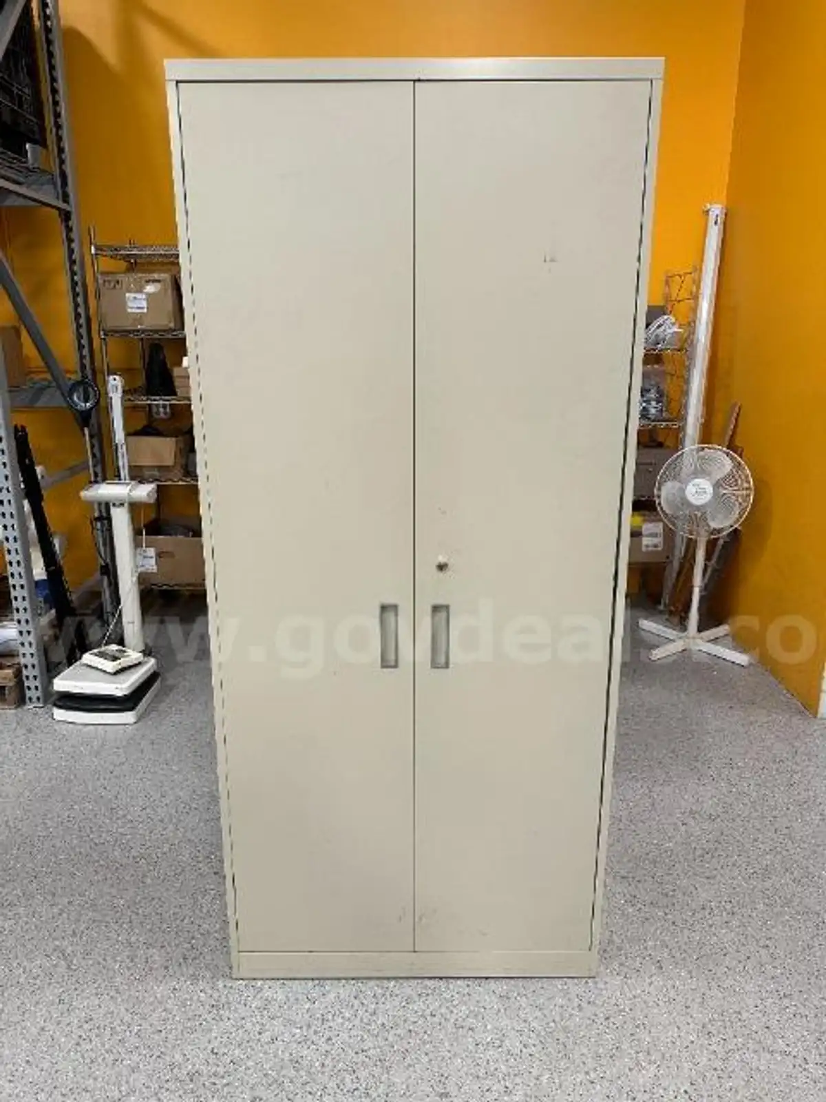 Steelcase Two Door Storage Cabinet with Key (North American Bidders ...