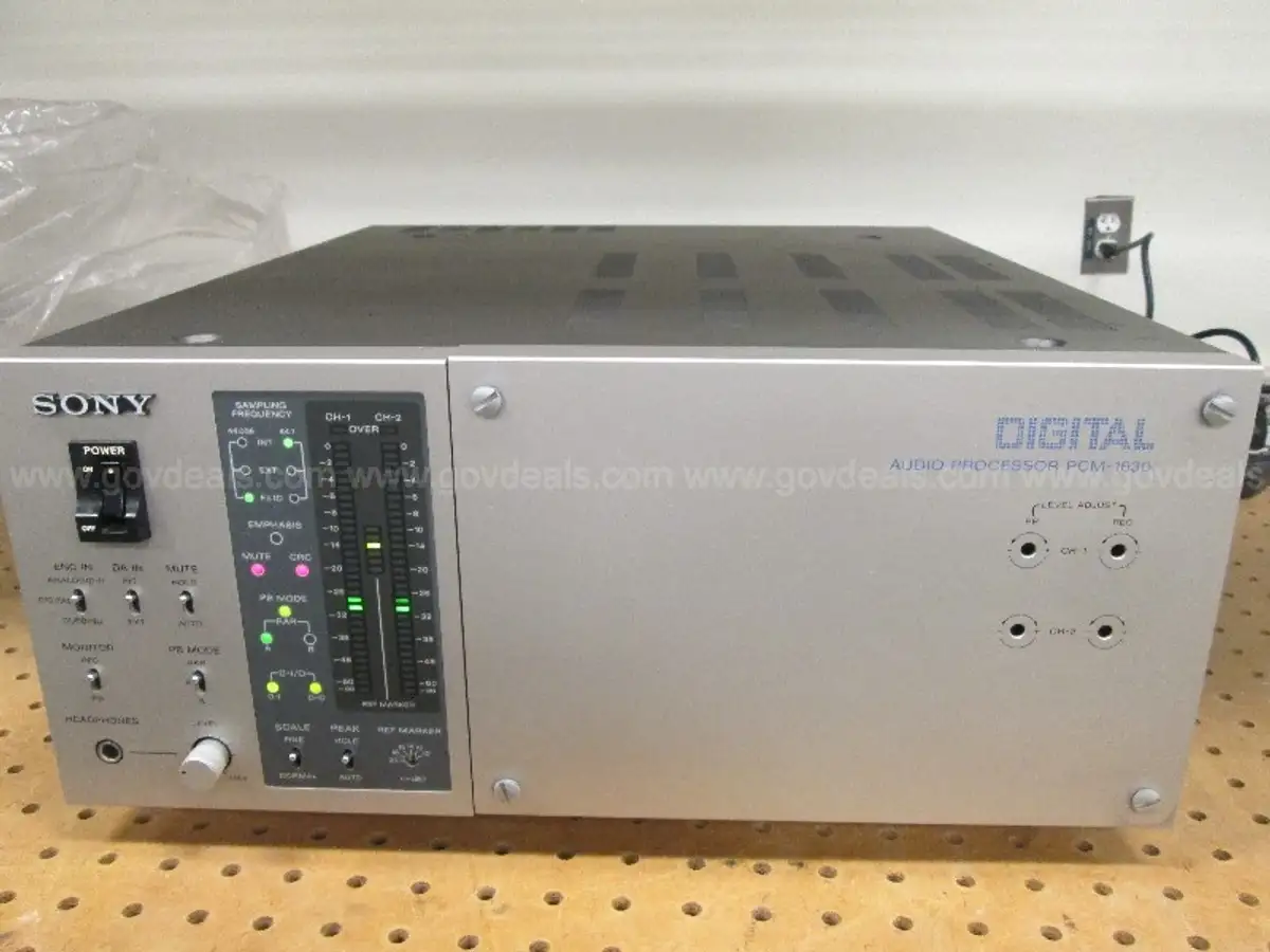 Sony PCM-1630 Digital Audio Processor and DABK-1631 I/O boards | GovDeals
