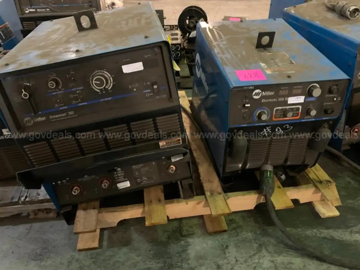 Miller Dimension 302 & Shopmate 300 DX Welding Machines | AllSurplus