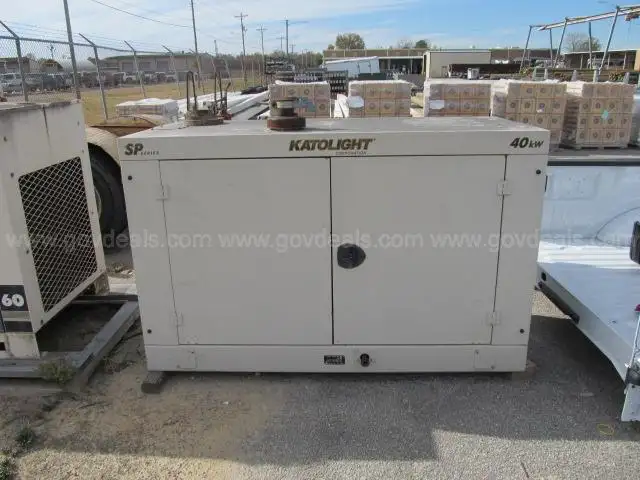KatoLight SP Series 40kw standby generator | GovDeals