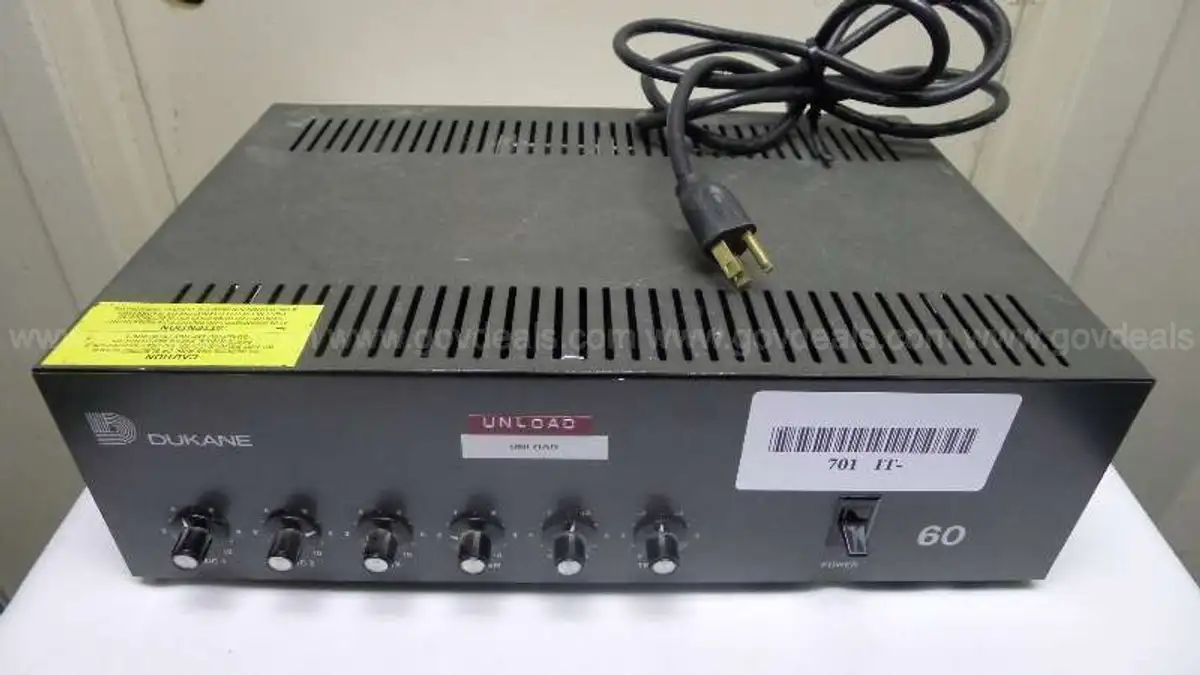 Dukane 60 Mixer Amplifier | GovDeals