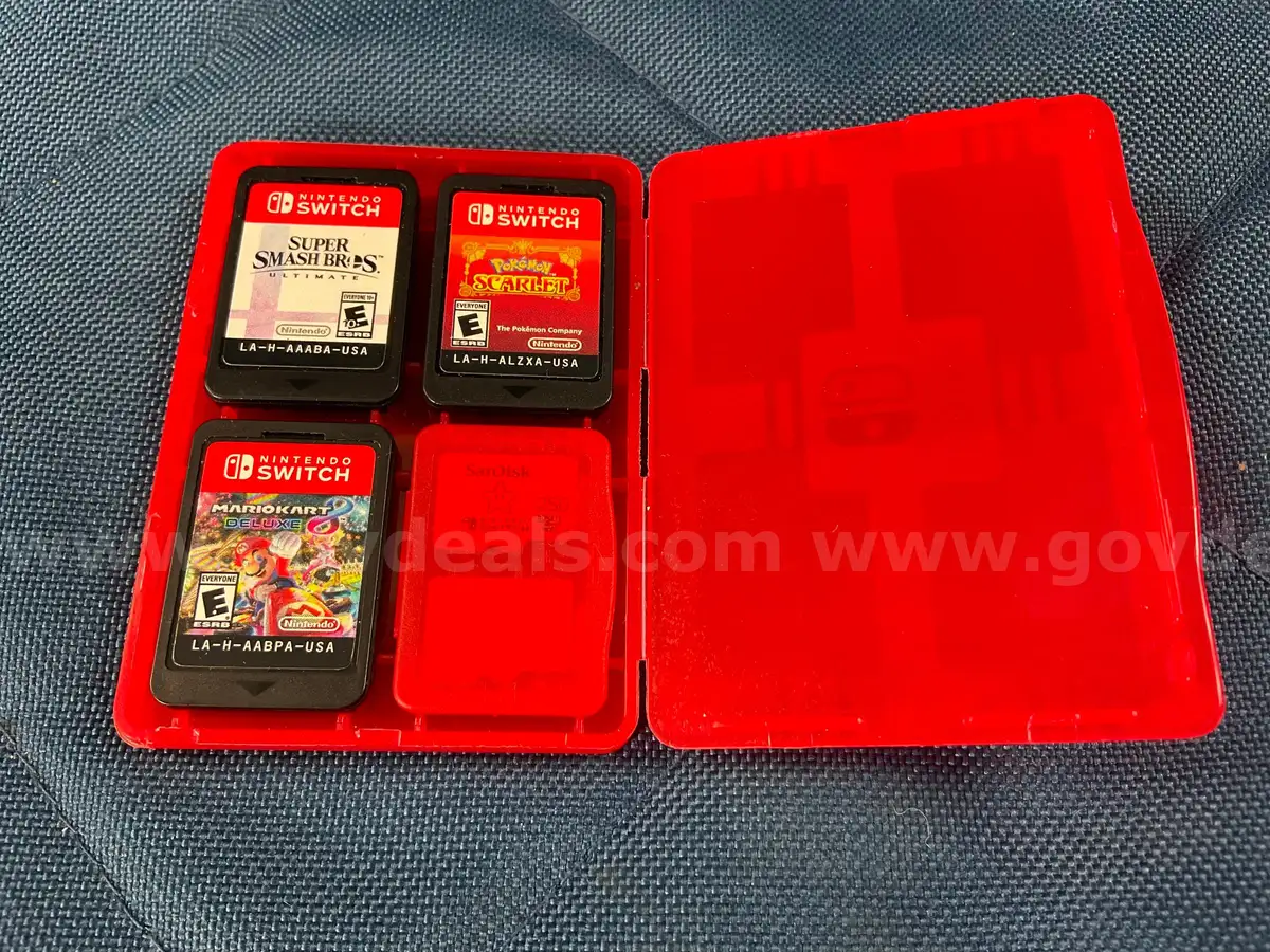 3 - Nintendo Switch Games and 2 - Nintendo Labeled SD Cards with ...
