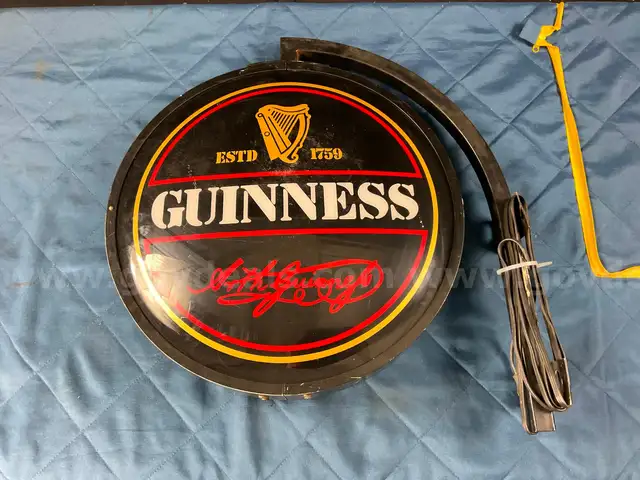 1997 Guinness Pub Draught Electric Wall Sign by Everbrite Inc. with ...