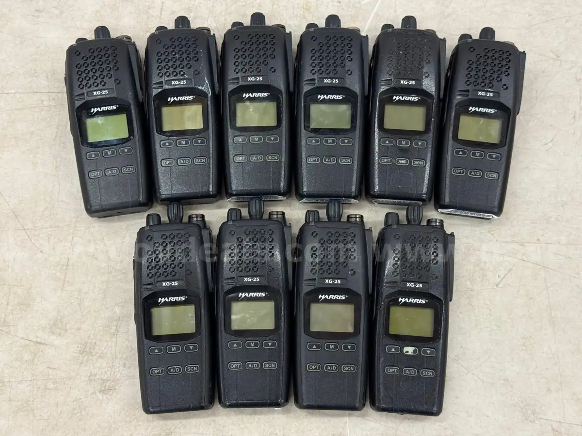 10 - Harris XG-25 Handheld Radios, Model DPXG-PB78B | AllSurplus