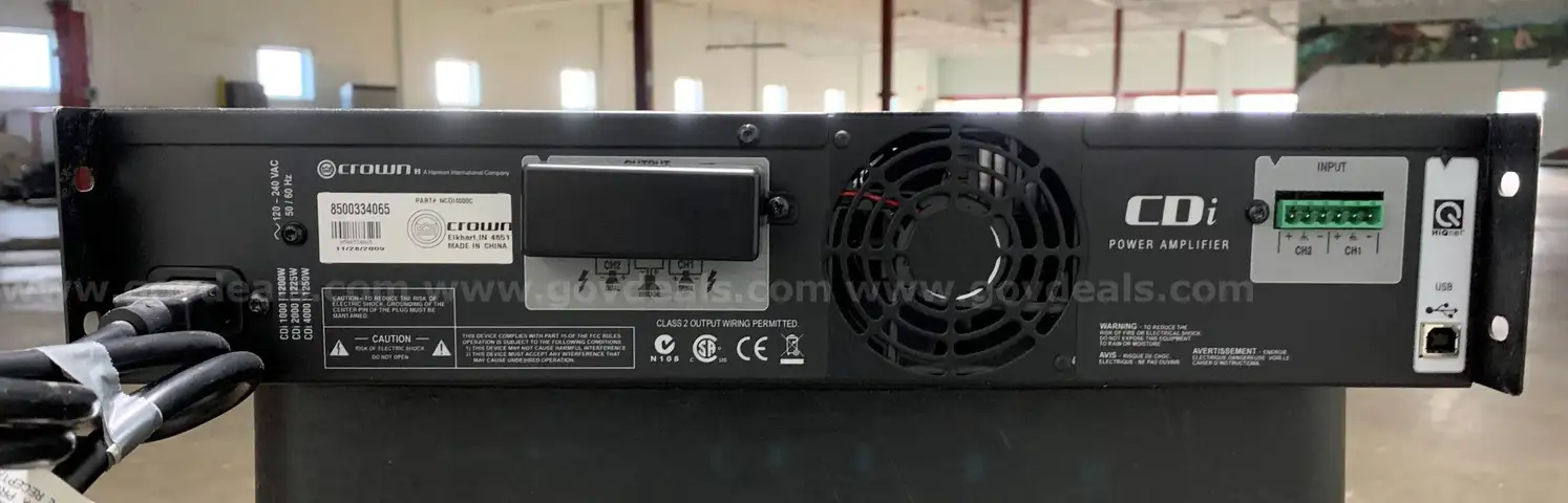 Crown CDI 4000 Amp (2 of 3) | AllSurplus