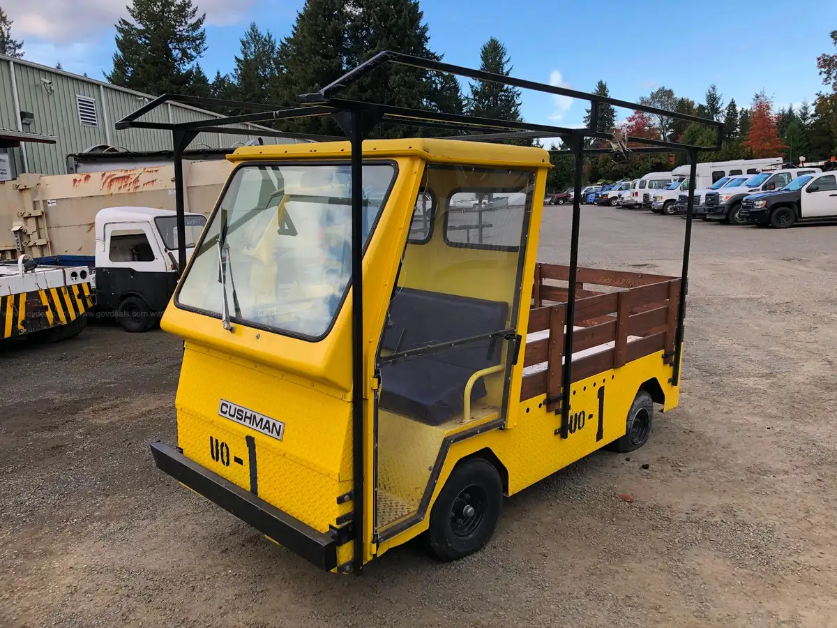 1993 Cushman Titan 36V Electric Cart Yellow UTV (ID# 30745) (GVL) (23 ...