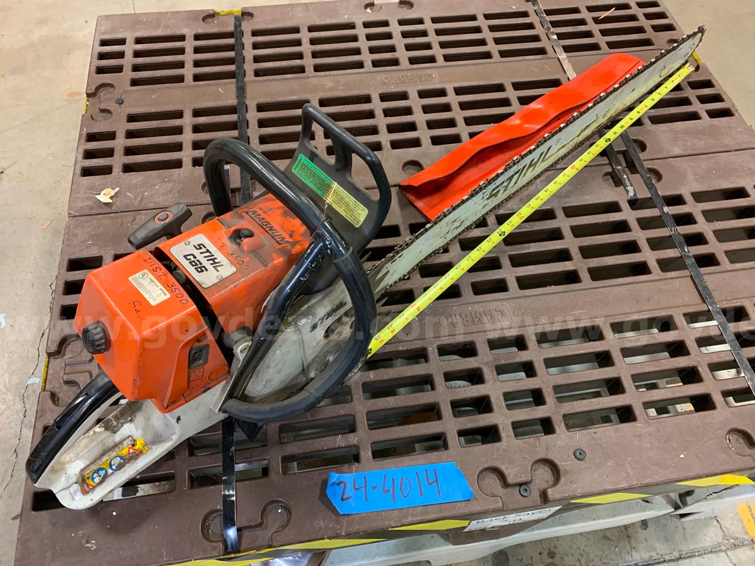 Stihl 066 Magnum Chainsaw ID 38096 I1 3R 24 4014 1 490 GovDeals