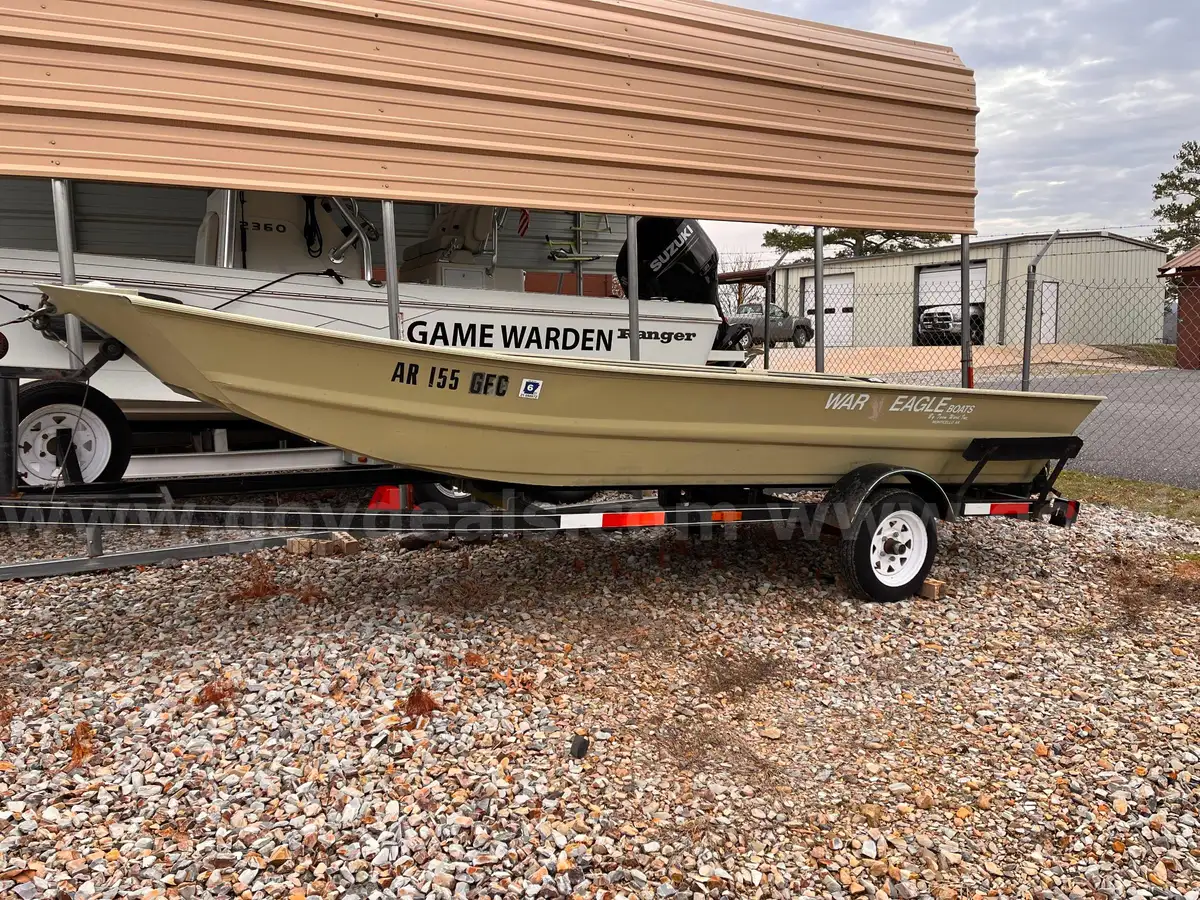 1542 War Eagle Aluminum Boat and Trailer | AllSurplus