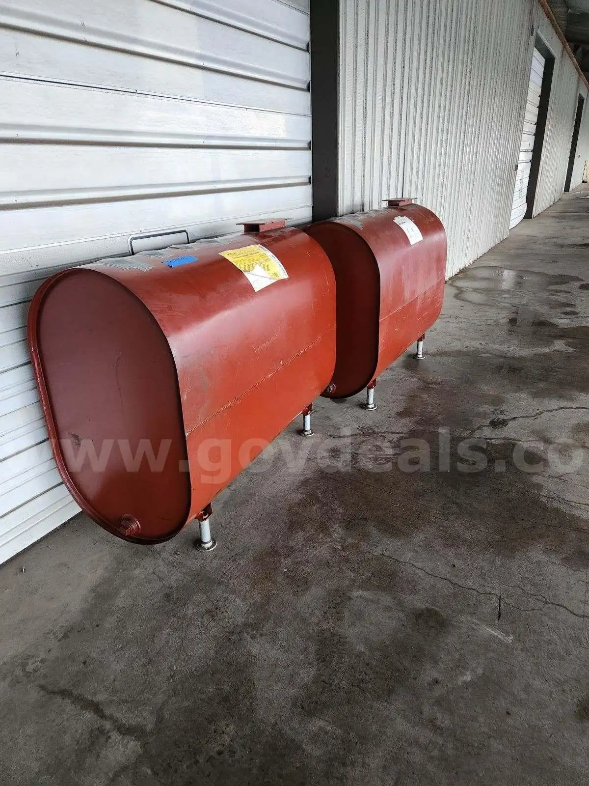 Two Bulk Oil Storage Tanks 275 Gallon | AllSurplus