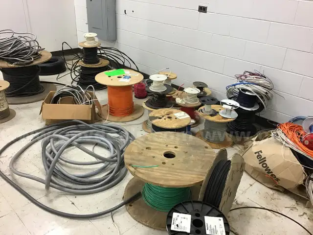 Conduit and spools of wire | GovDeals