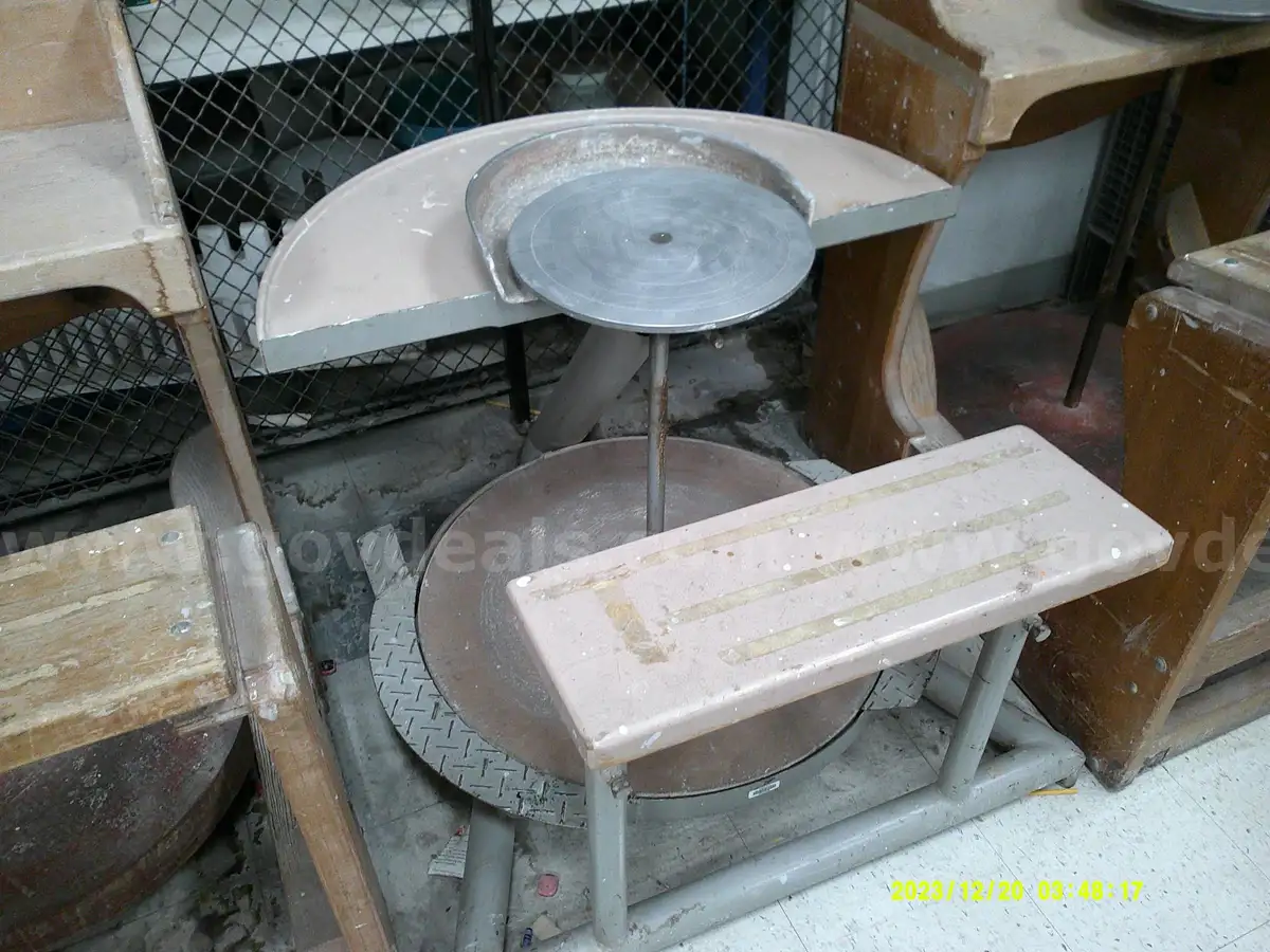 Old Lockerbie Potters Kick Wheel | AllSurplus